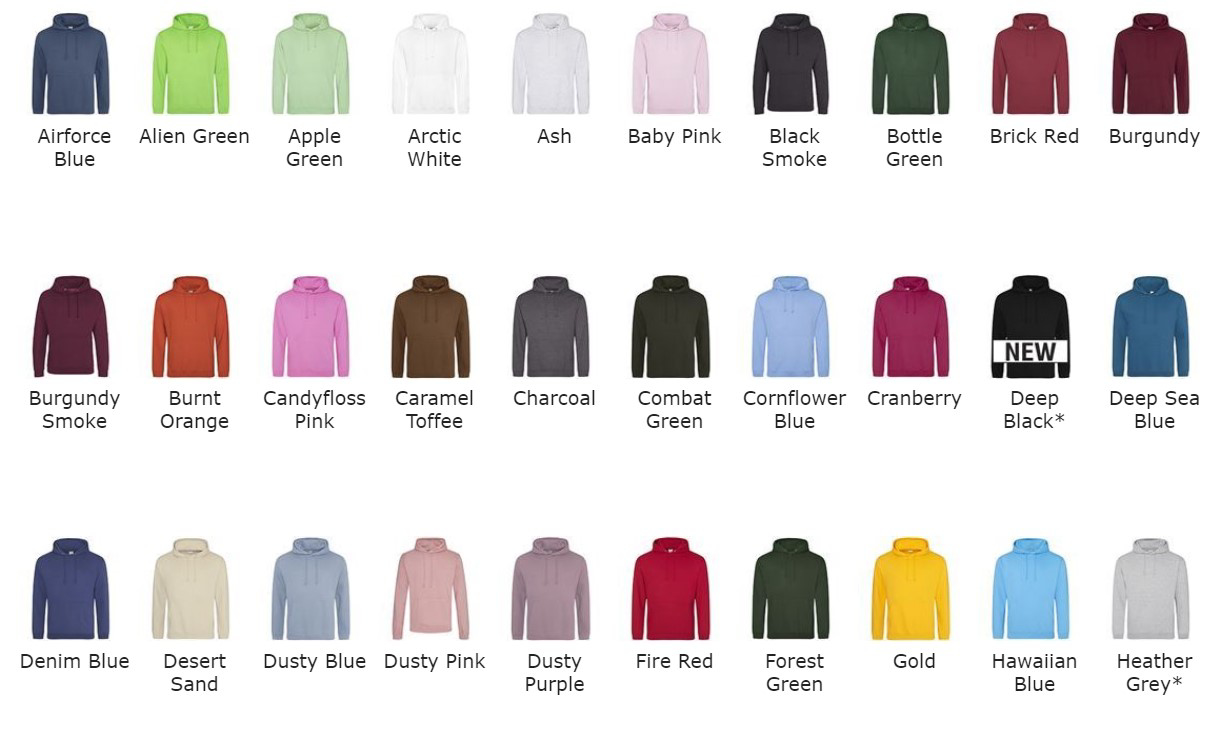 JH001 AWDis College Hoodie | Promotional Products Home, Bourne ...