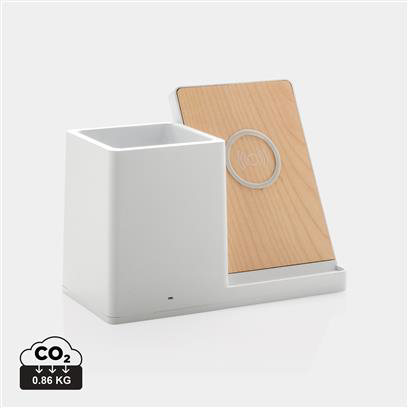 Desk Pen Pot with wireless phone charger stand. | Promotional Products ...
